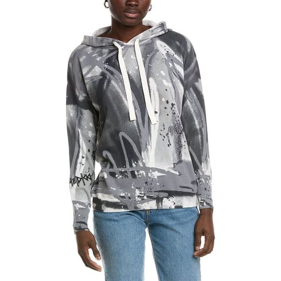 WISPR | Sweaters | Wispr Womens Urban Graffiti Silkblend Hoodie Black ...